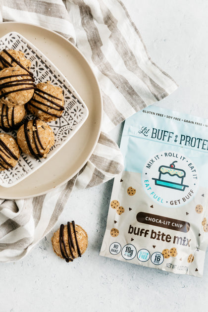 Buff Bites Choca-Lit Chip – Lil Buff Protein Cake Mix