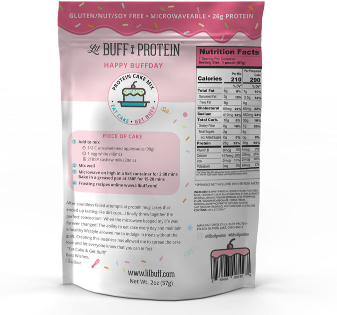 Happy Buffday – Lil Buff Protein Cake Mix